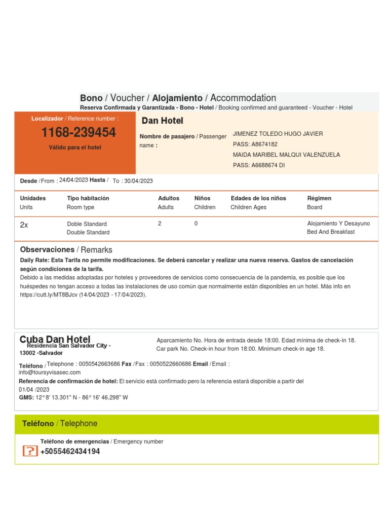 Reserva Hotel | PDF | Hotel | Industria de la hospitalidad