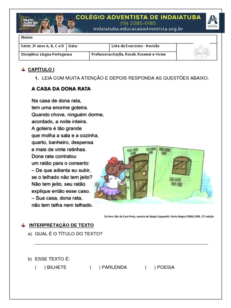 CAI-2 Ano Portugues | PDF | Caixa alta e caixa baixa | Alfabeto