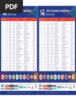 IPL 2025 Match Schedule Overview | PDF | Sports | Cricket Competitions
