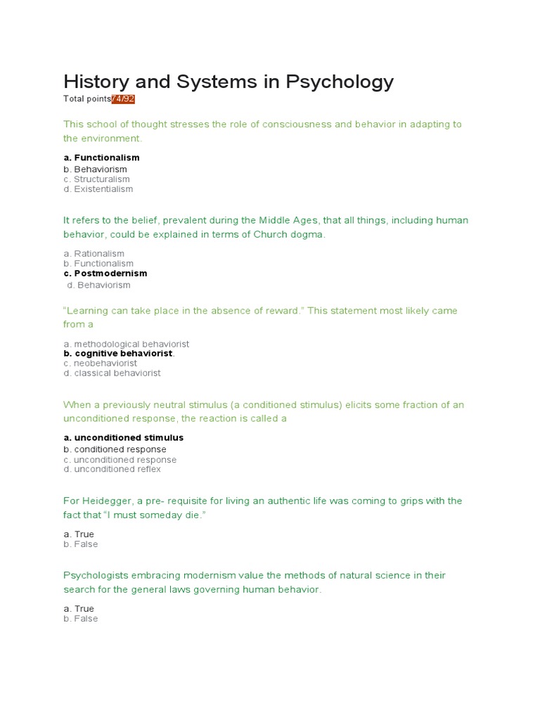 History and Systems in Psychology | PDF | Psychology | Behaviorism