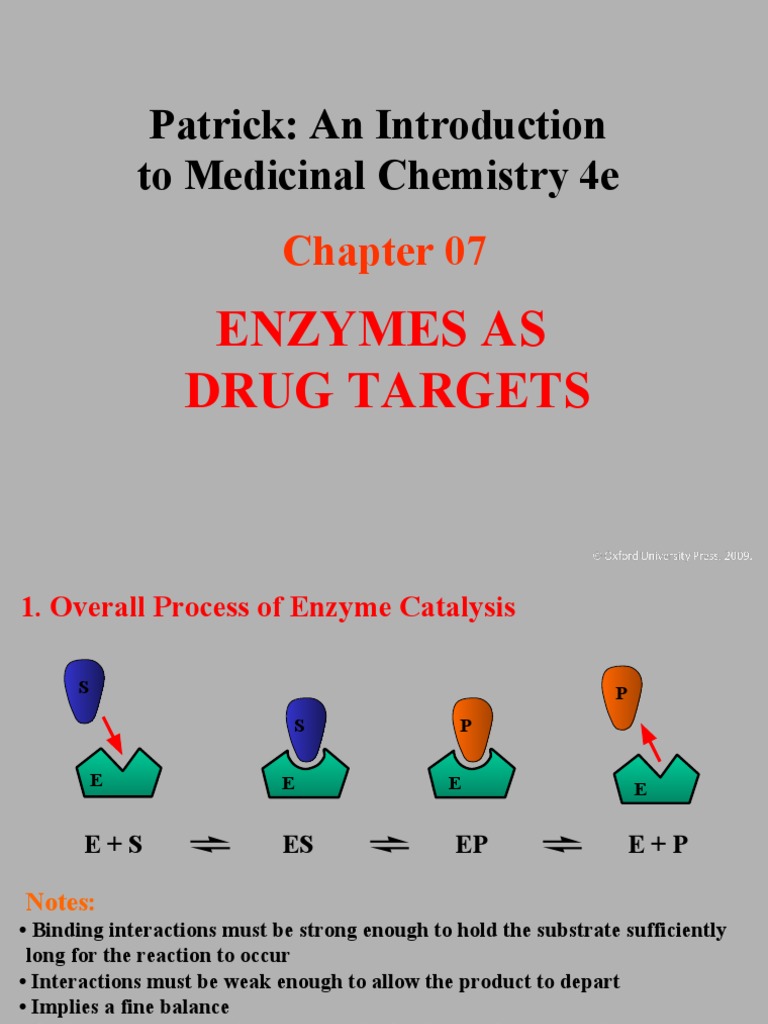 Patrick: An Introduction To Medicinal Chemistry 4e: Enzymes As Drug ...