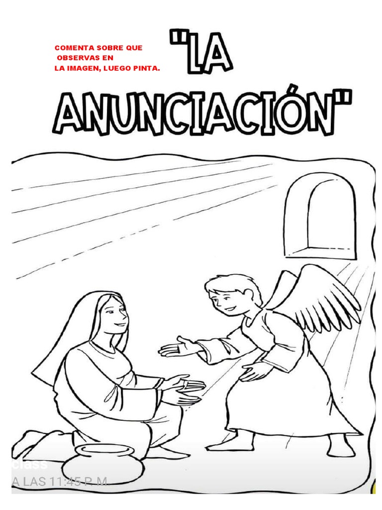 Actividades sobre la Anunciación de María | PDF