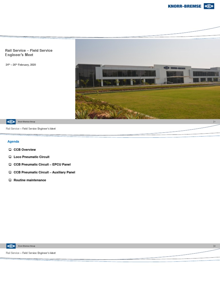 CCB2 (E) Pneumatic - Feb 2020 | PDF | Power Supply | Brake