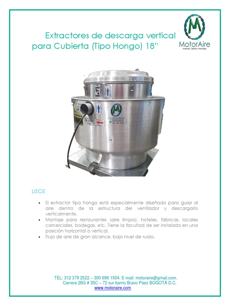 Informacion Extractores | PDF | Transporte | Ingeniería mecánica