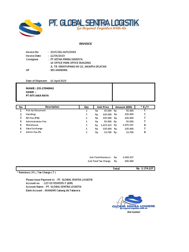 Pt. Global Sentra Logistik: Go Beyond Logistics With Us | PDF