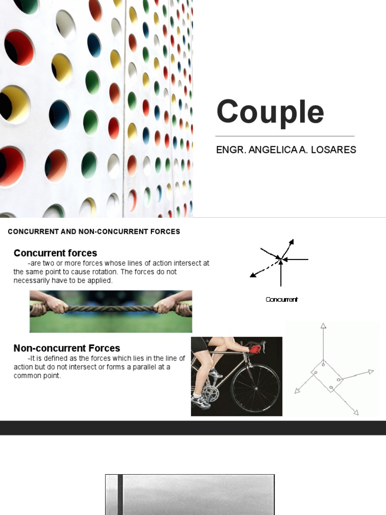 Couple: Engr. Angelica A. Losares | PDF | Force | Space