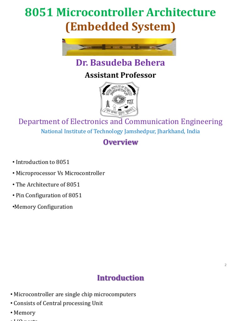5 - ES - 8051 MC - Architecture | PDF | Microcontroller | Embedded System