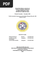 Format Lampiran Laporan Magang D1-1 | PDF