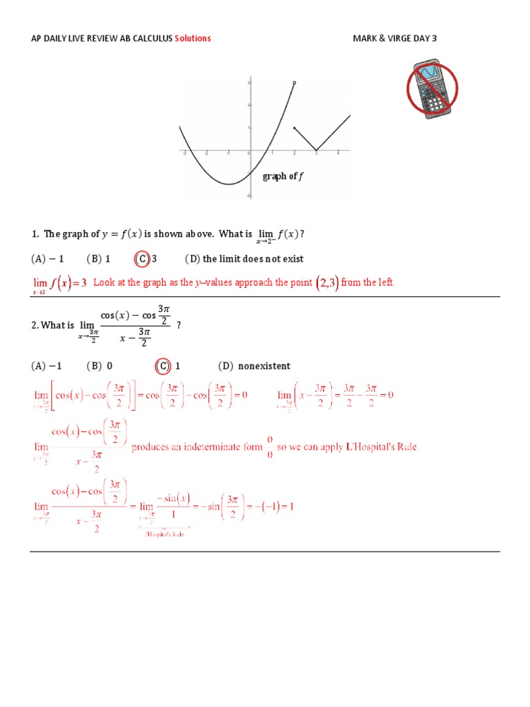 Day 3 Solutions | Download Free PDF | Function (Mathematics) | Derivative