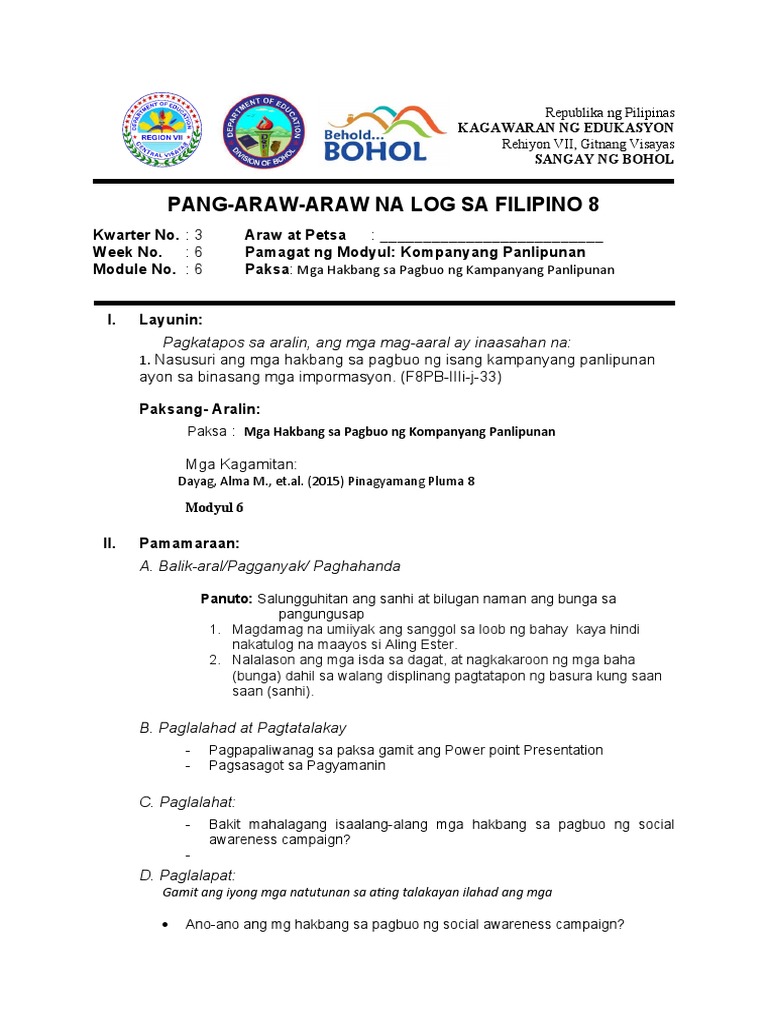 Fil.8 Q3 Week 6 | PDF