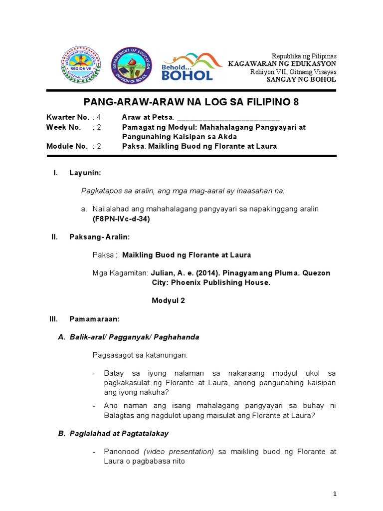 Fil.8 Q4 Week 2 | PDF