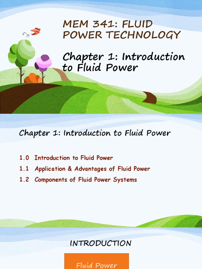 Chapter 1 Fluid Power Technology | PDF | Pump | Actuator
