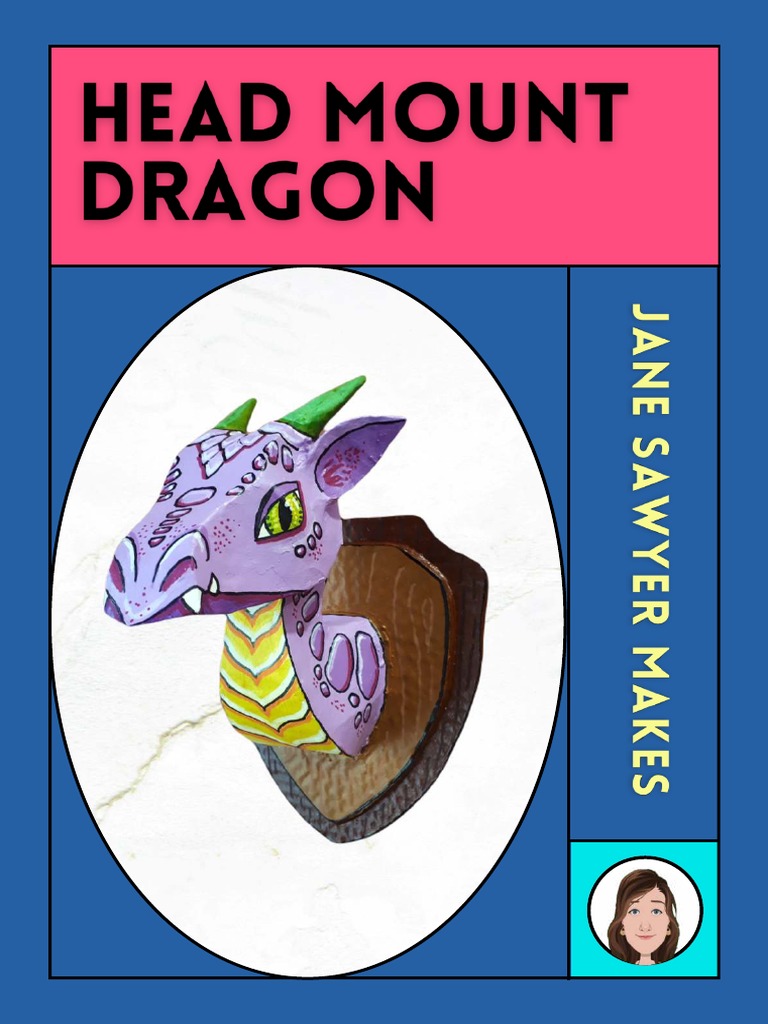 Head Mounted Dragon Instruction Booklet | PDF | Adhesive | Paper