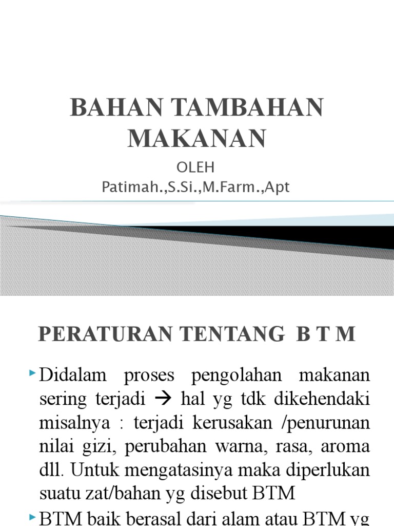 Materi 2. BTM (Pengantar Dan Pewarna) | PDF