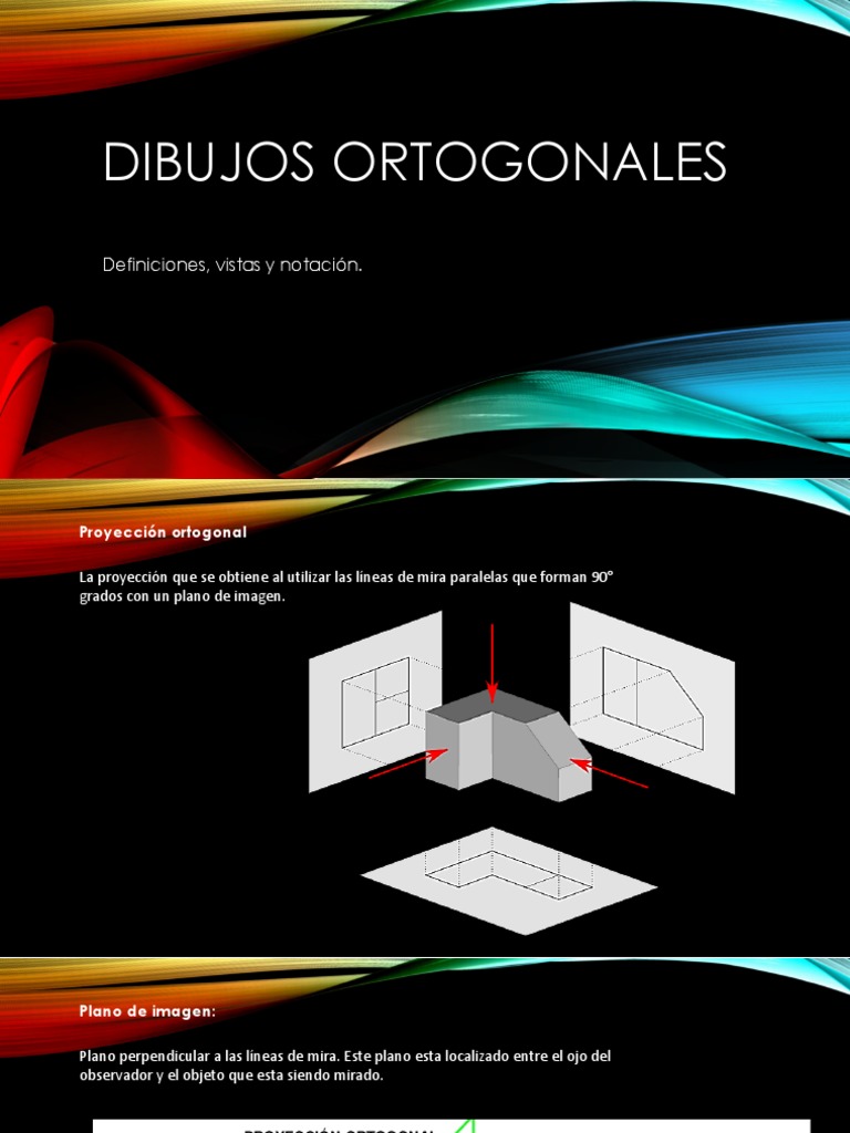 G. Descriptiva - Pres 7 - Dib. Ortogon. Def, Vistas, Notacion | PDF ...