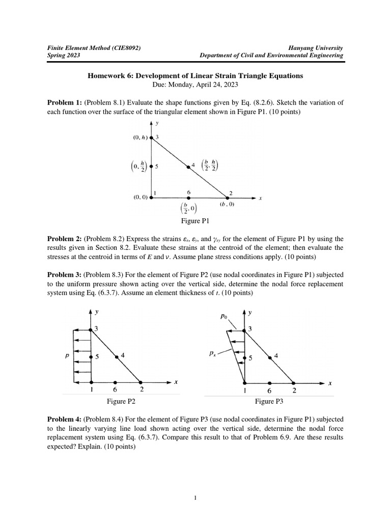 HW6 - Problem Sheet - LST | PDF | Teaching Methods & Materials