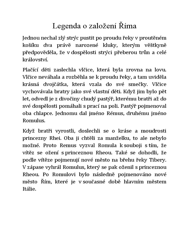 Legenda Říma | PDF