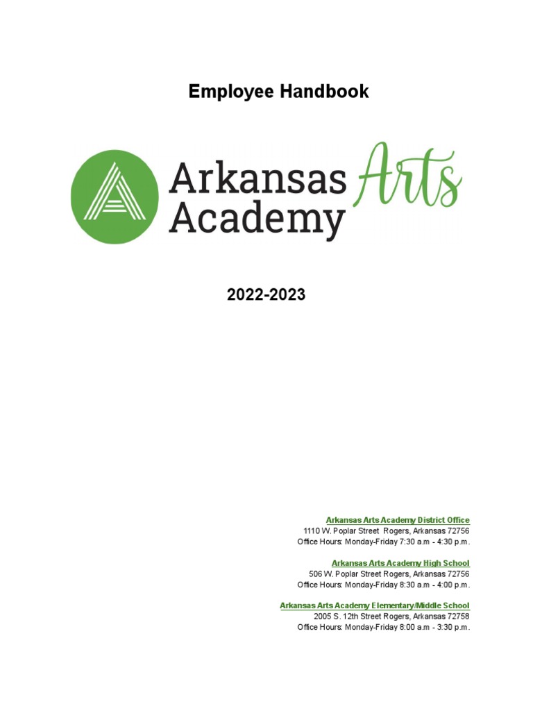 Employee Handbook - 2022-2023 | PDF | Sexual Harassment | Employment