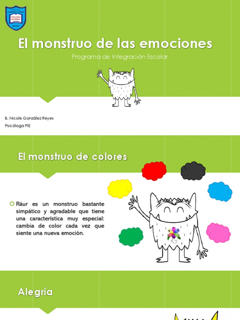El Monstruo de Las Emociones | PDF | Color | Amor