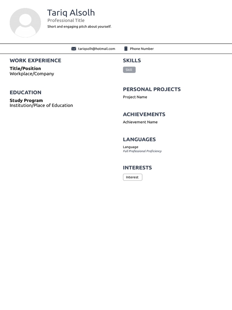 Tariq's Resume | PDF