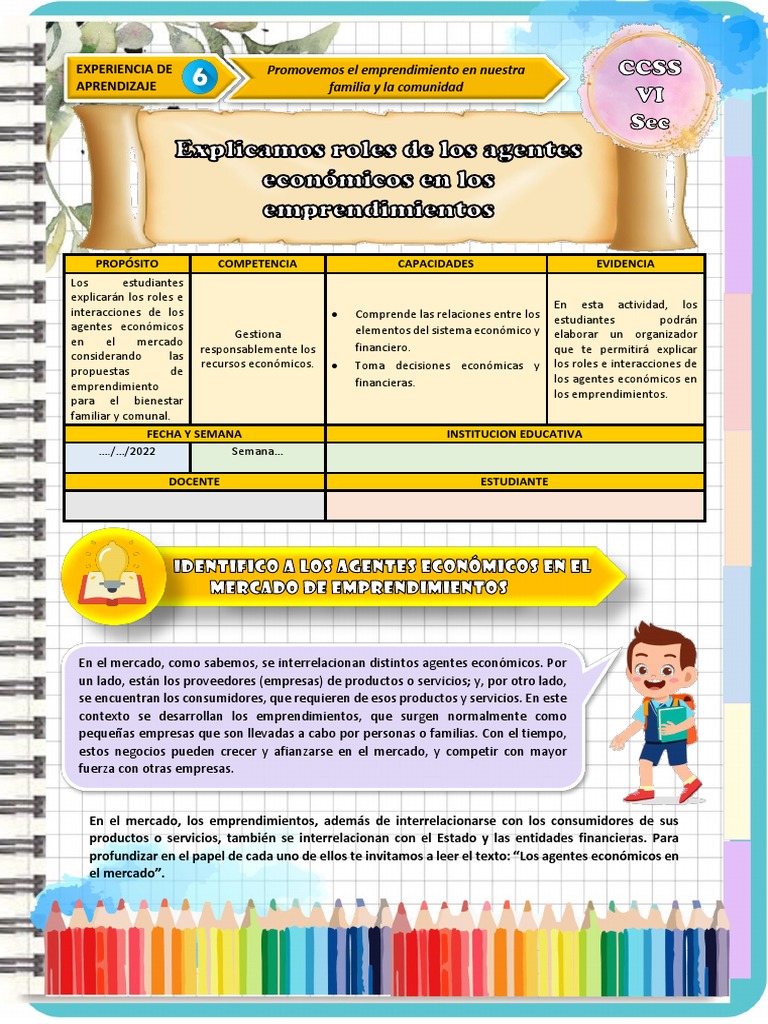 Ficha de Actividad Semana 3 - 1° y 2° CCSS (Eda 6) | PDF | Protección al Consumidor | Los ...