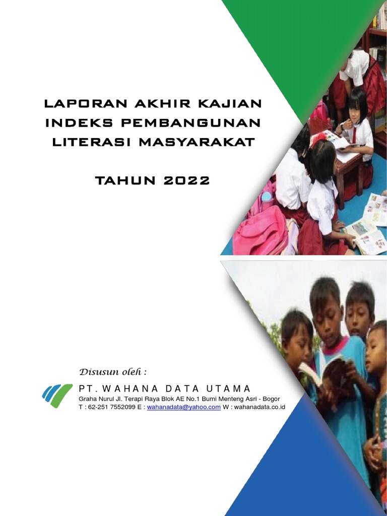 Laporan Akhir Kajian Indeks Pembangunan Literasi Masyarakat TAHUN 2022 ...
