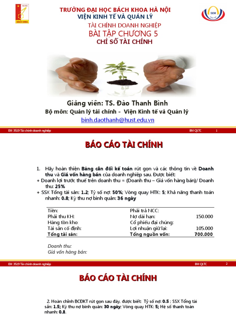 Bai Tap Chuong 5 - Phan Tich TCDN | PDF