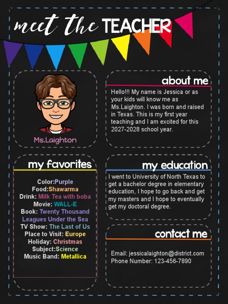 Meet The Teacher Templates | PDF