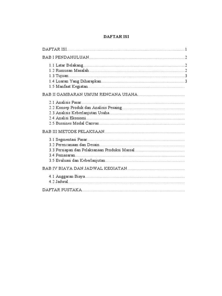 Proposal PKM K | PDF