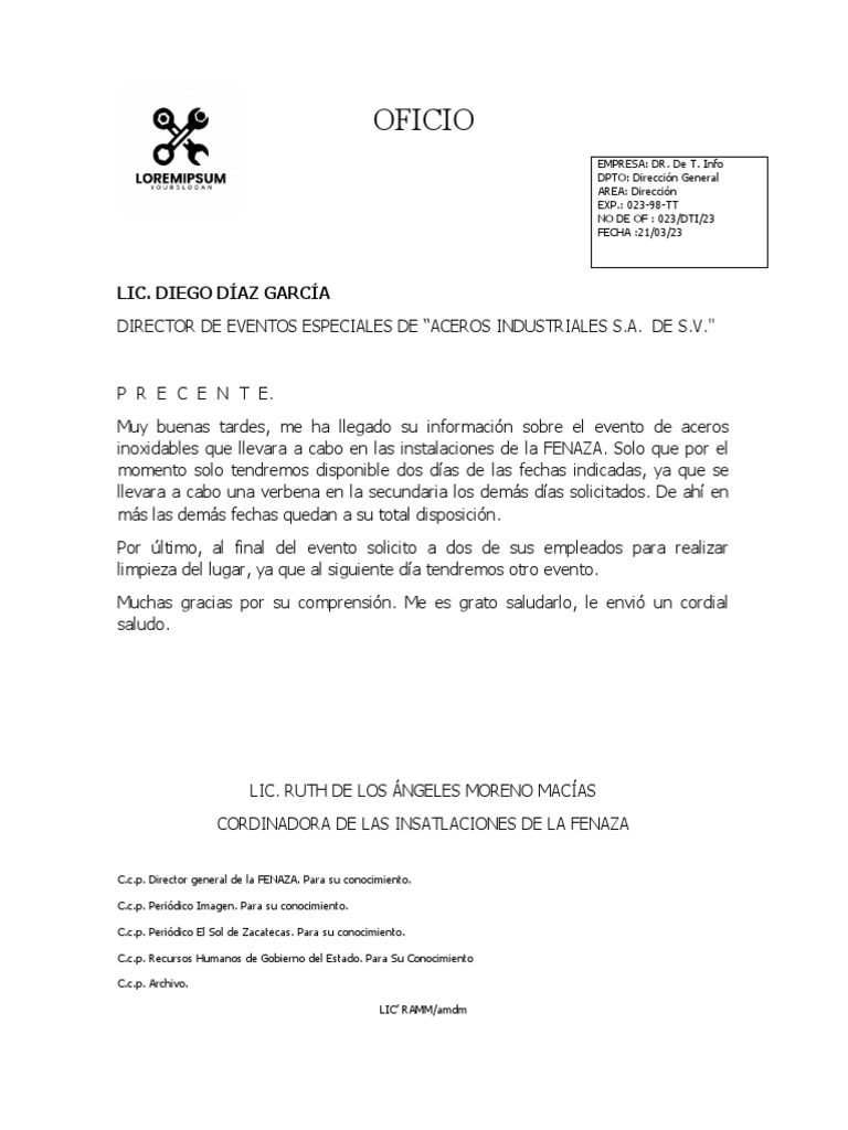 Oficio Ruth | PDF