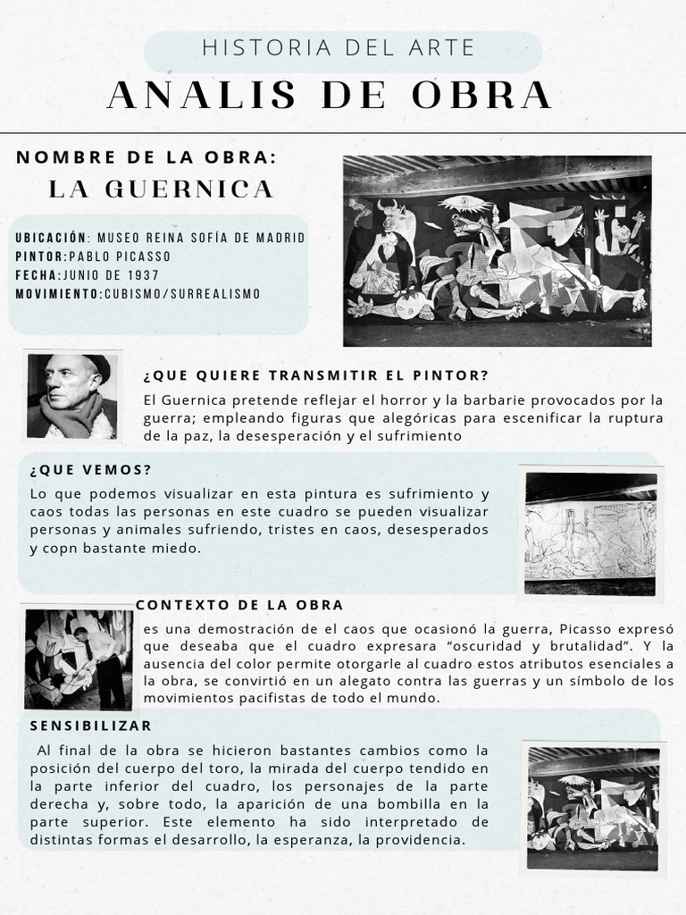 Análisis de "Guernica" de Picasso | PDF | Historia
