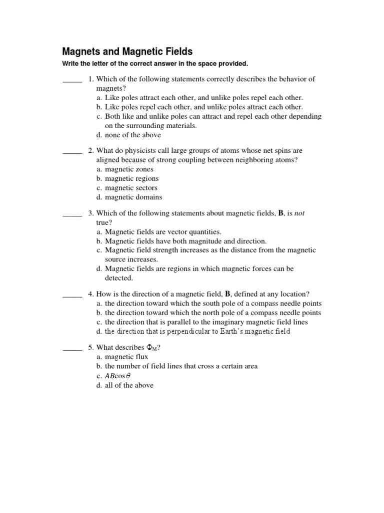Understanding Magnetism: Answering Questions About Magnetic Fields ...