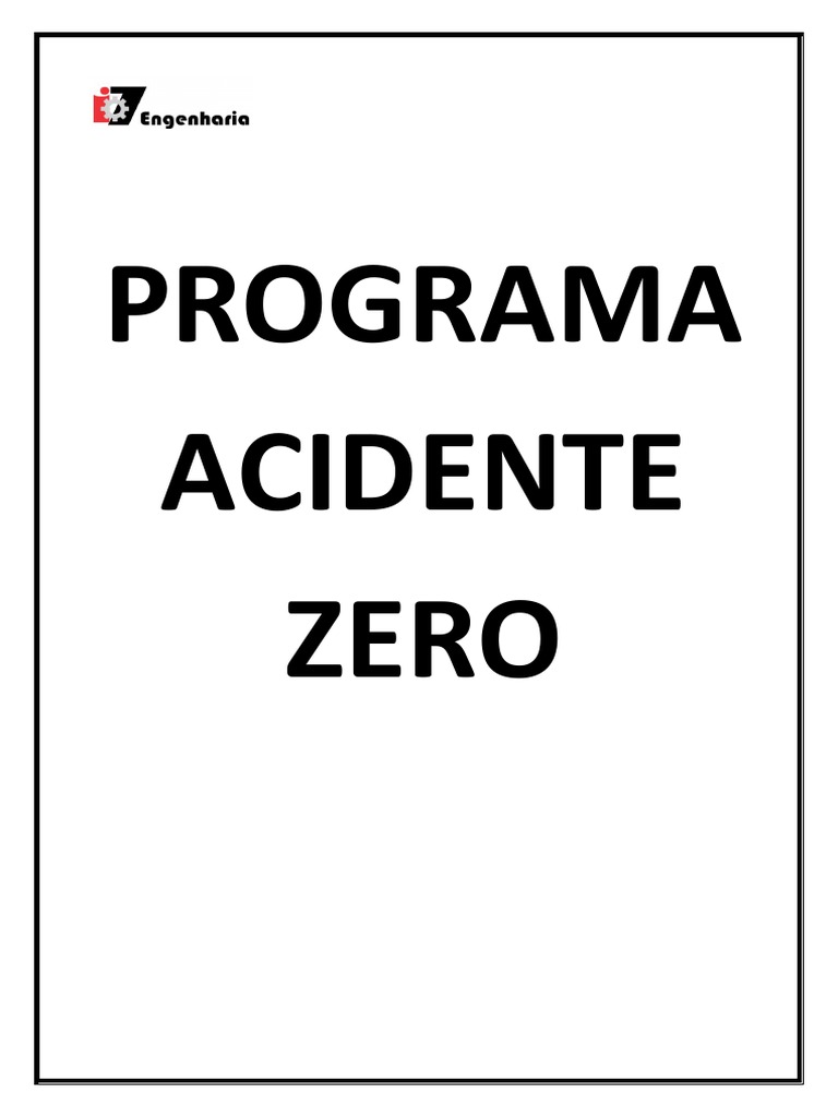 Programa Acidente Zero: Metodologia e Avaliação | PDF | Desenvolvimento ...
