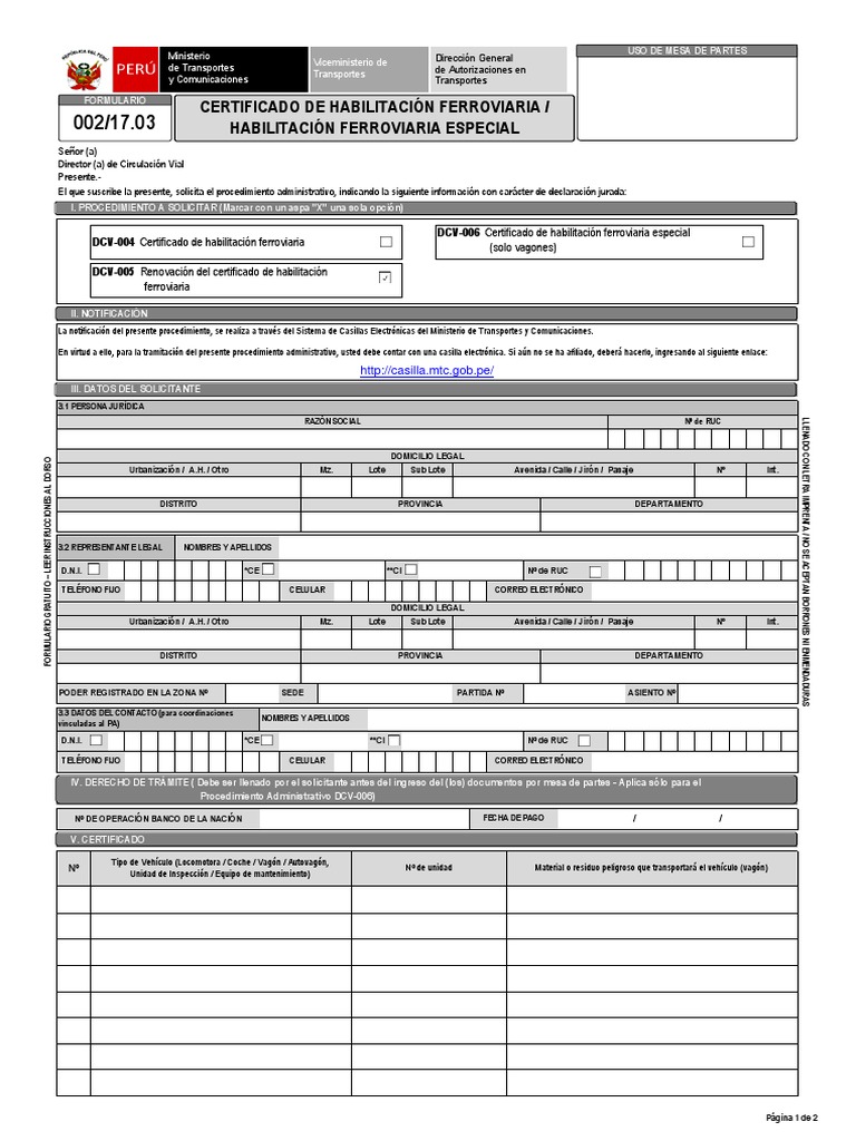 Formato - 002-17.03 | PDF