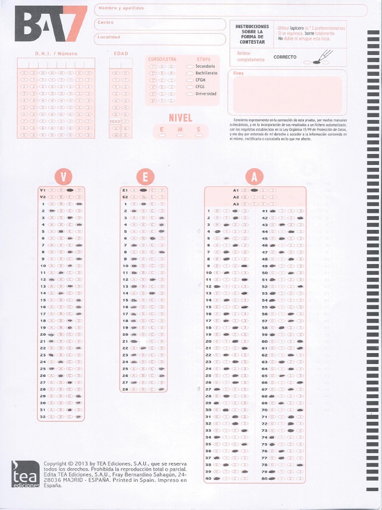 CORRECTOR - BAT 7 Nivel M | PDF