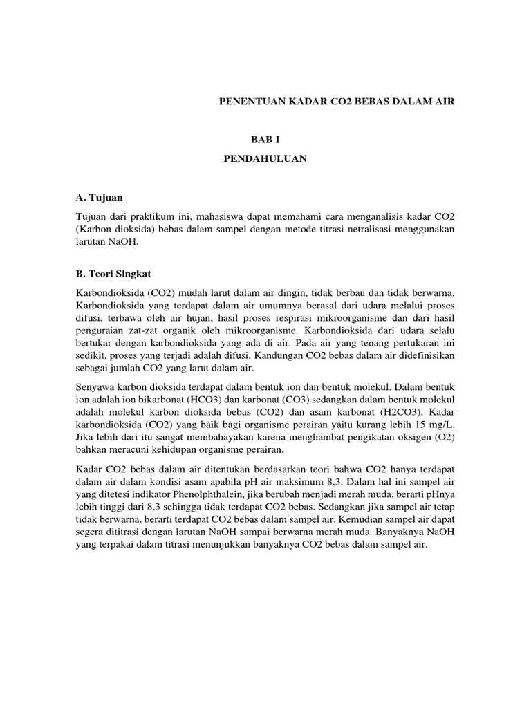ANALISIS KADAR CO2 | PDF