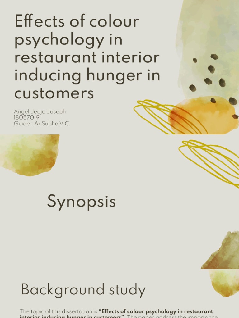 Effects of Colour Psychology in Restaurant Interior Inducing Hunger in ...
