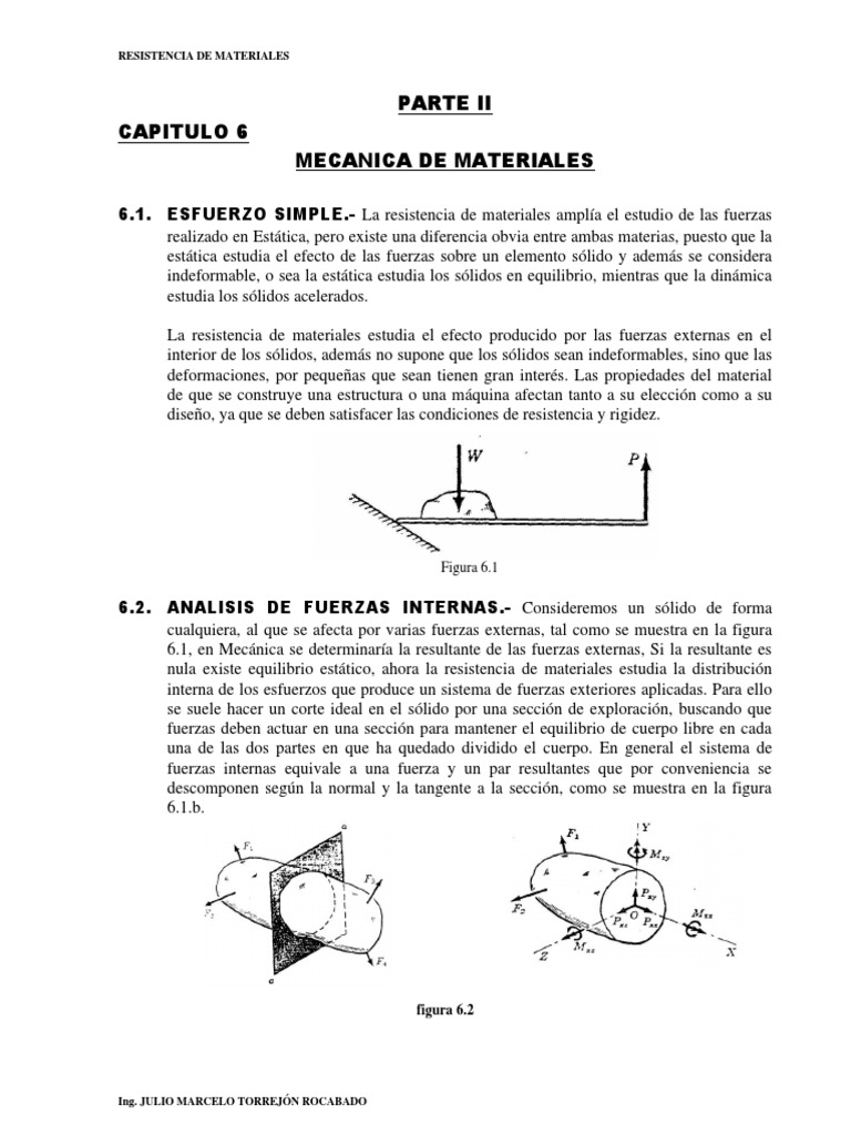Cap 6 | PDF | Esfuerzo cortante | Resistencia de materiales