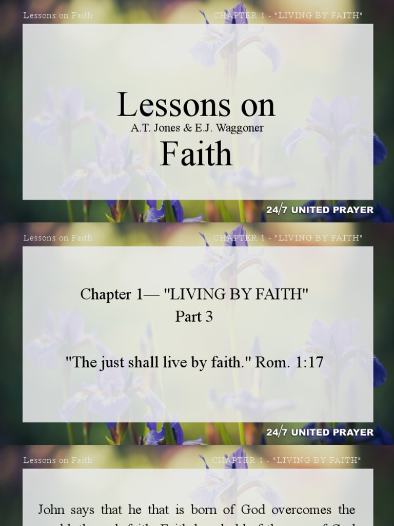 Lessons On Faith Chapter 1 Part 3 | PDF | Faith | Theology