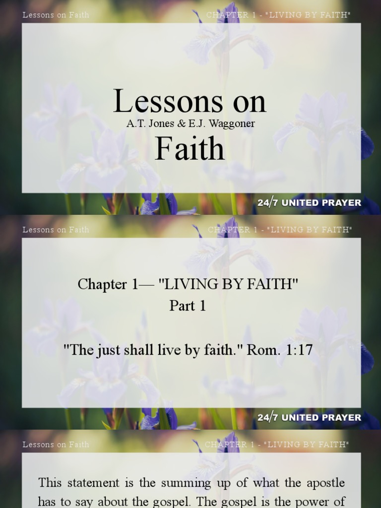 Living by Faith: Chapter 1 Insights | PDF | Faith | Sin