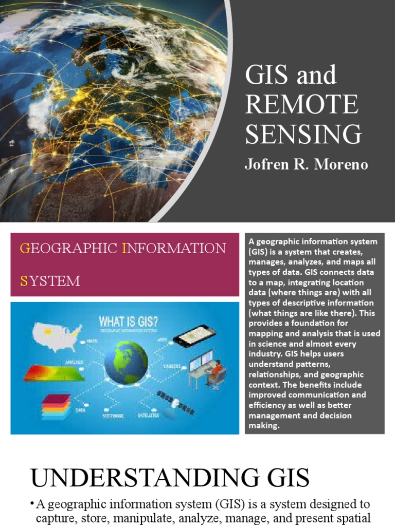 GIS and Remote Sensing: Jofren R. Moreno | PDF | Geographic Information ...