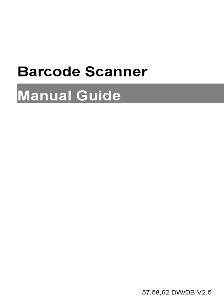 Barcode Scanner: Manual Guide | Download Free PDF | Barcode | Universal ...