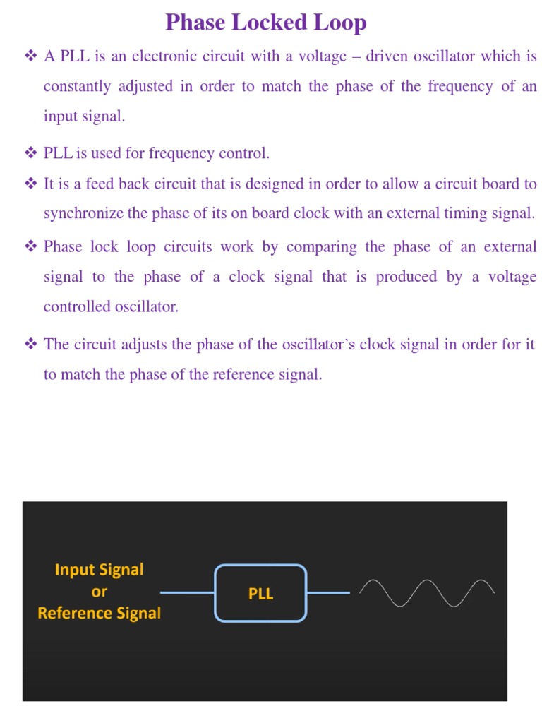Phase Locked Loop | PDF | Detector (Radio) | Electricity