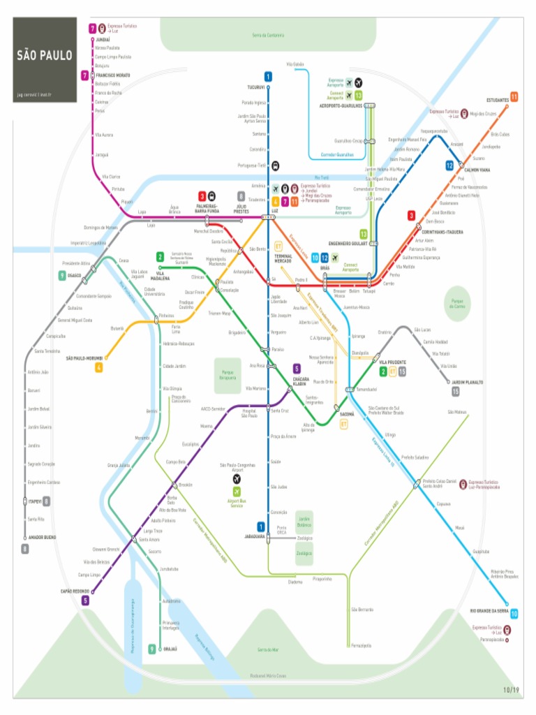Mapa Metrô São Paulo - SP | PDF