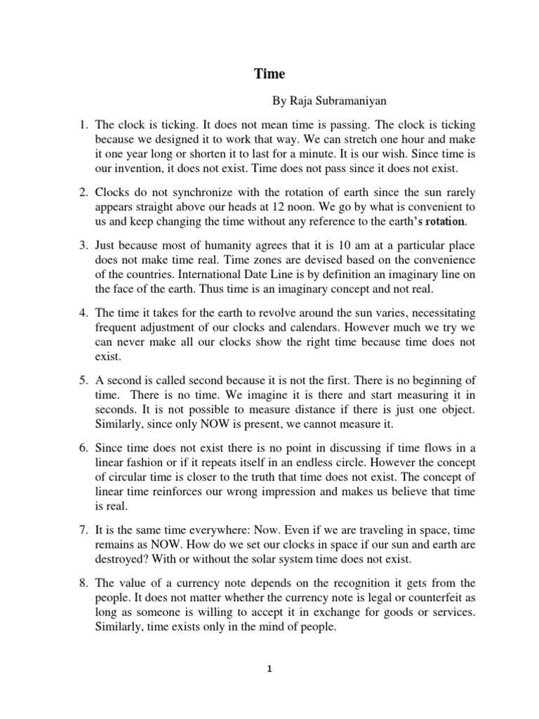 What Is Time? | PDF | Time | Consciousness