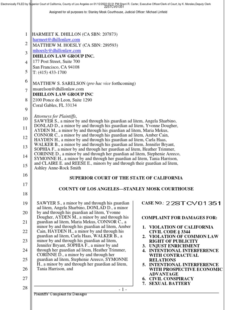 Tiffany Smith | PDF | You Tube | Lawsuit