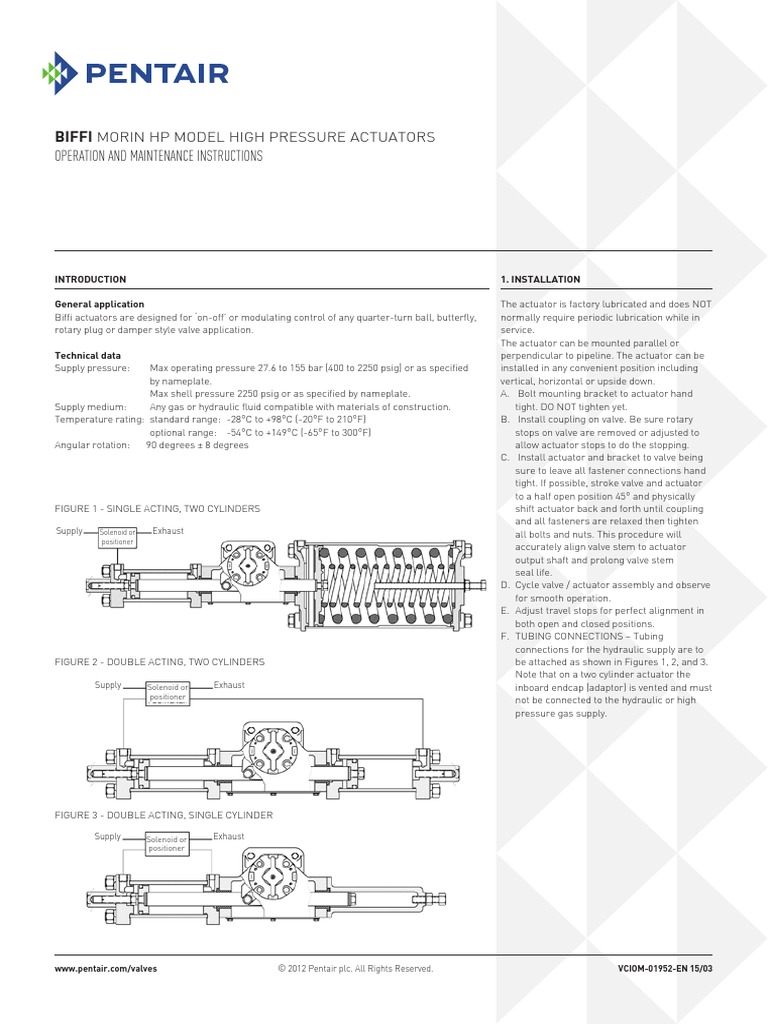 Catalogo Actuador Morin | PDF | Valve | Screw