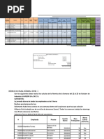 Planilla El Salvador Ejemplo en Excel Con Formulas de Isss y Afp Ih | PDF