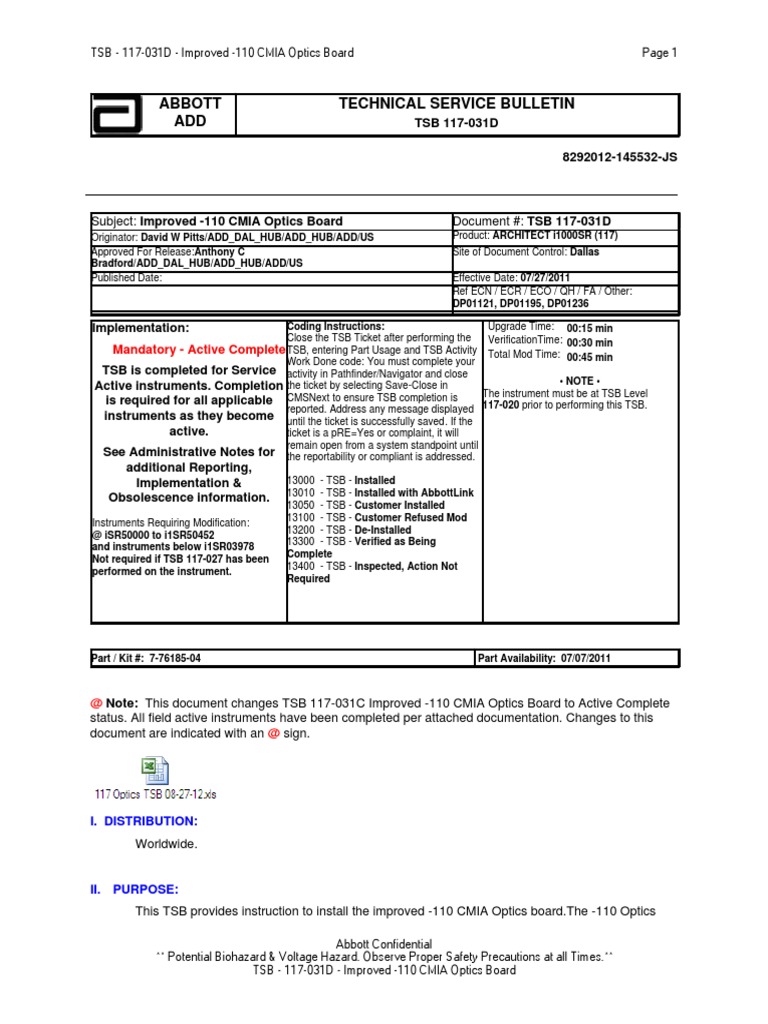 TSB - 117-031D - Improved - 110 | PDF | Computer File | Backup