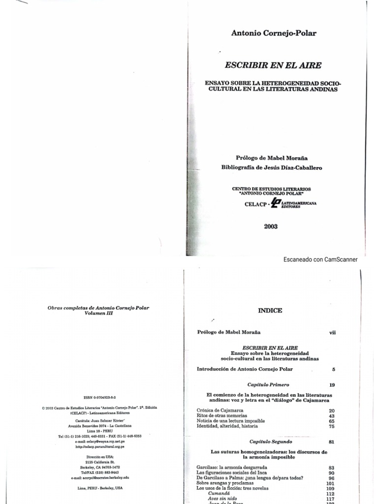 Cornejo Polar | PDF Cornejo Polar | PDF
